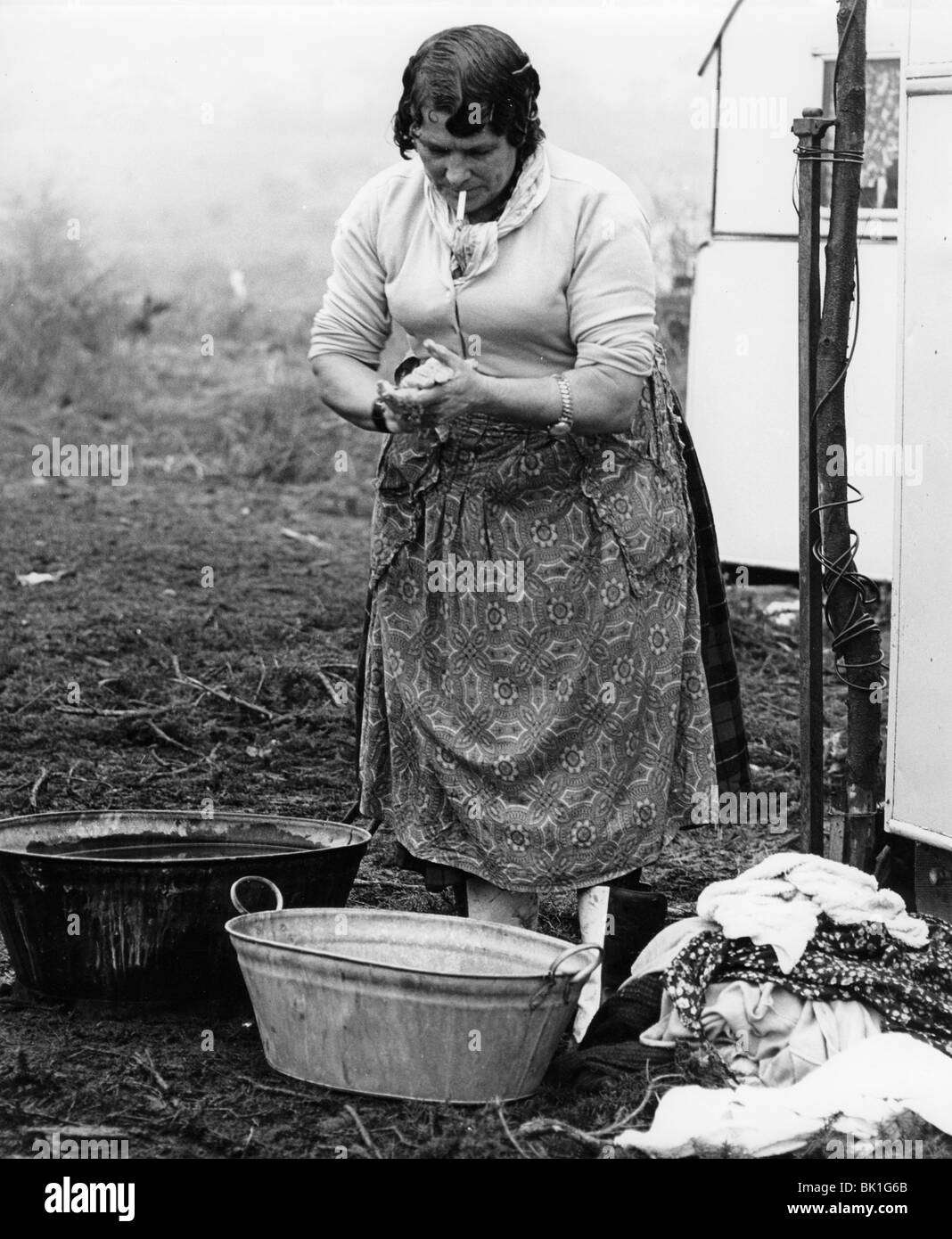 Washing Clothes Black And White