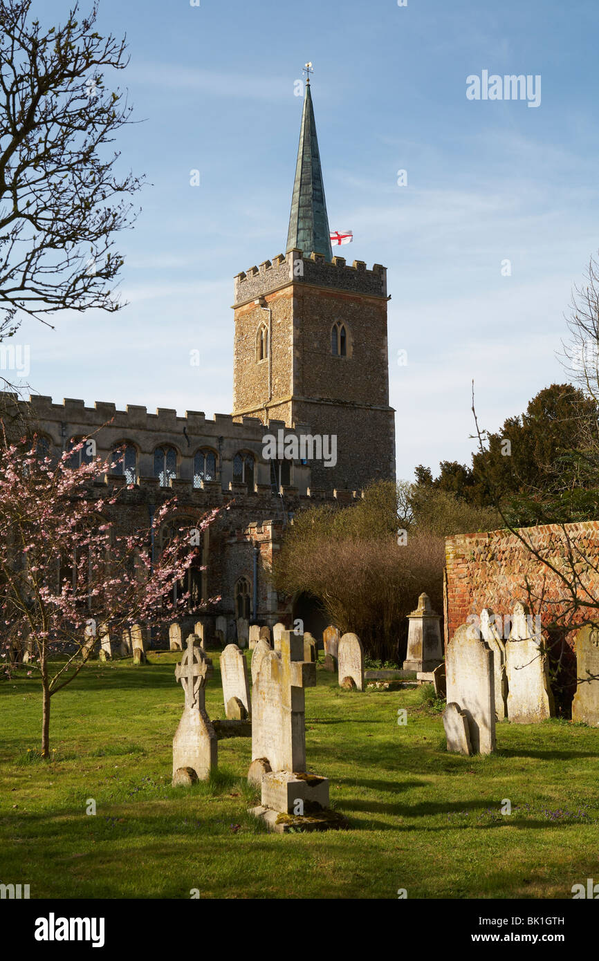 Great Britain England Suffolk Essex Borders Nayland Village Church St ...