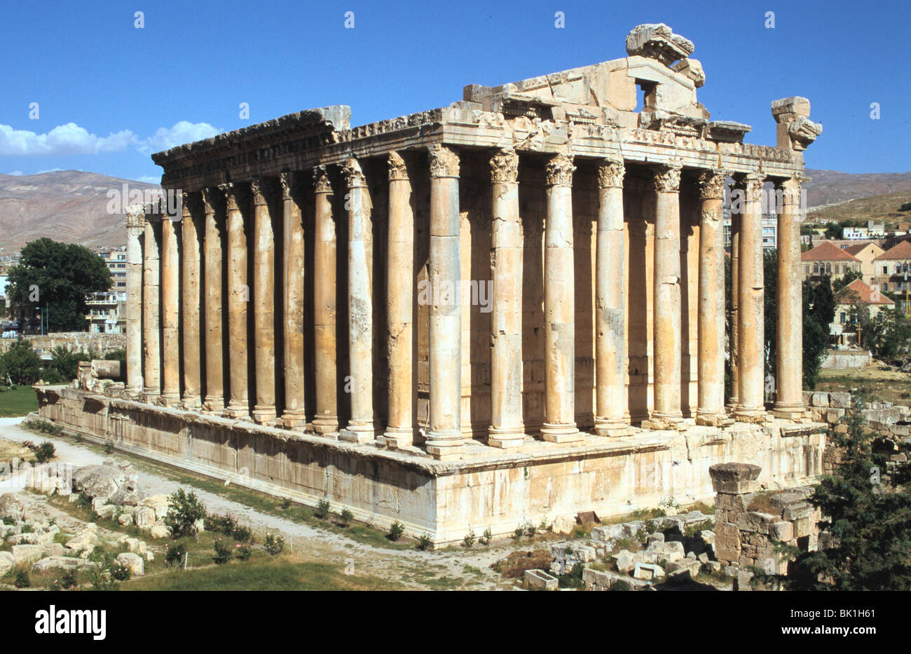 Temple of Bacchus, Baalbek, Lebanon Stock Photo - Alamy