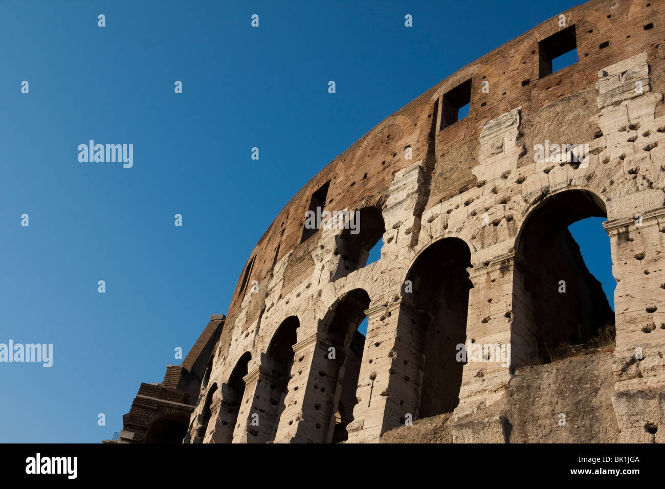 Colosseum. Rome, Italy. Details of a front arch windows Stock Photo - Alamy
