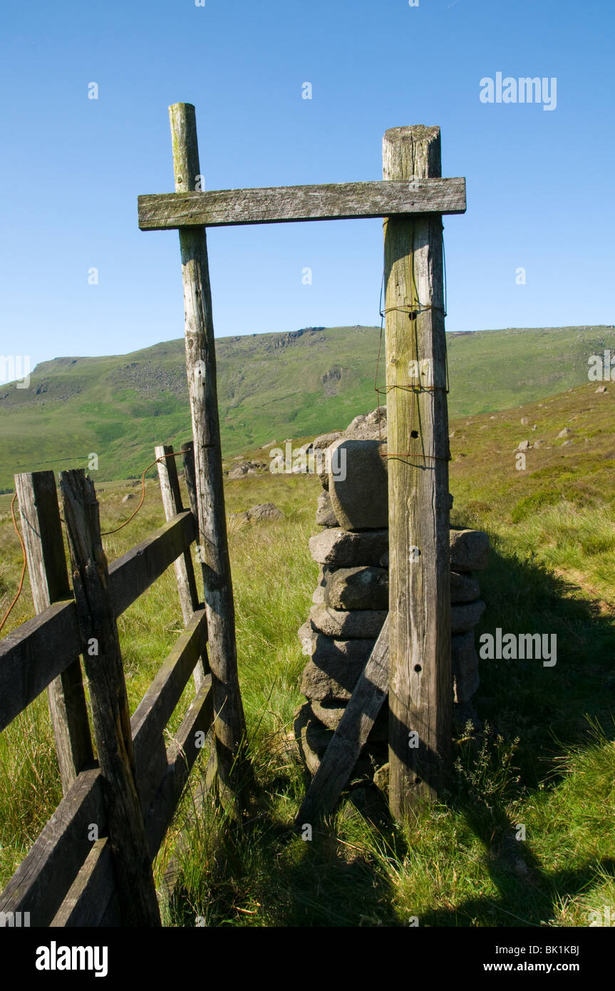 The Kinder Scout plateau, near Hayfield, Peak District, Derbyshire ...