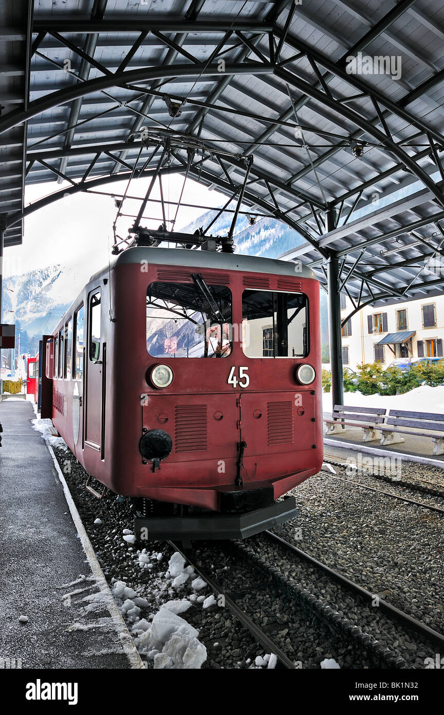 Chamonix Station Montenvers Train France High Resolution Stock ...