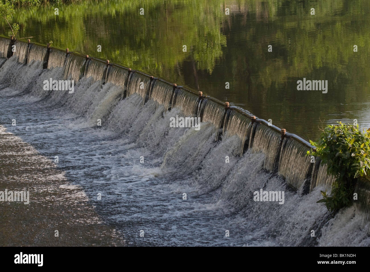 A low waterfall at Trap Pond State Park in Laurel, Delaware Stock Photo ...