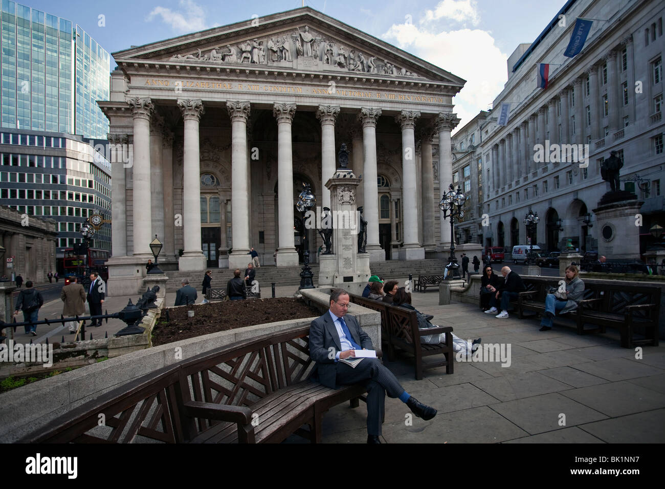 The Royal Exchange, London, UK Stock Photo - Alamy