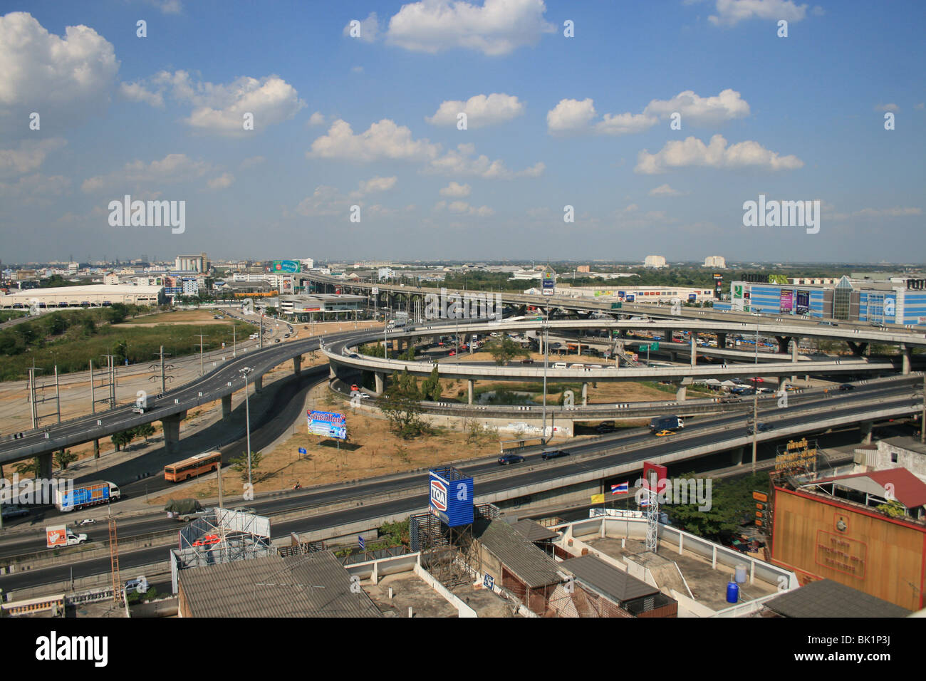 Ring road at Rangsit, Prathumthani, Thailand Stock Photo - Alamy