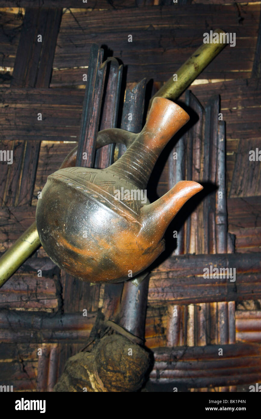 Africa, Ethiopia, Omo region, Chencha village, Dorze tribe cooking ...