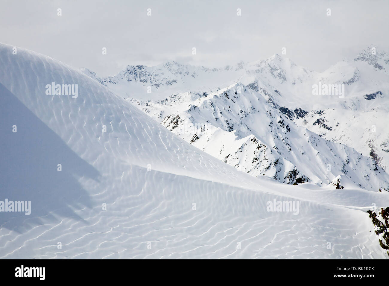 Mountains covered in snow Stock Photo - Alamy