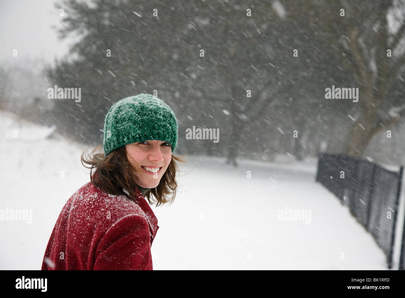 People walking in snow storm hi-res stock photography and images - Alamy