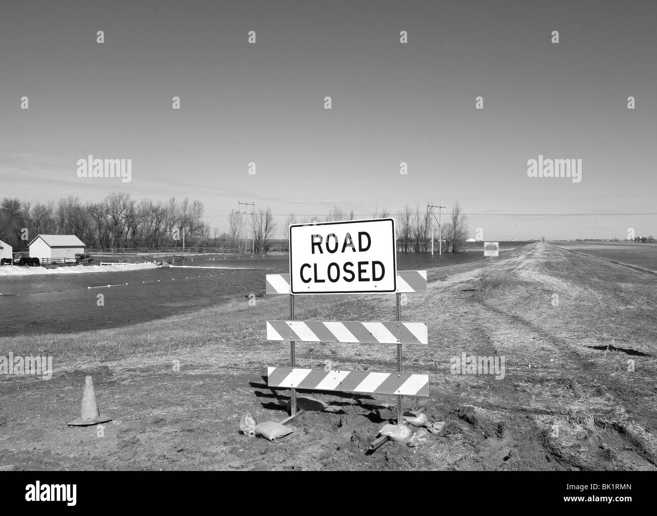 Closed work site Black and White Stock Photos & Images - Alamy