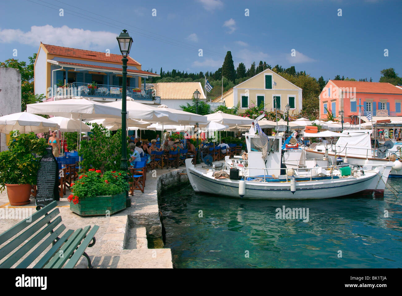 Fiskardo harbour, Kefalonia, Greece Stock Photo - Alamy