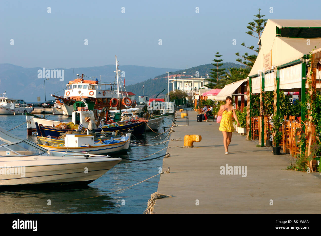 Waterfront at Sami, Kefalonia, Greece Stock Photo - Alamy