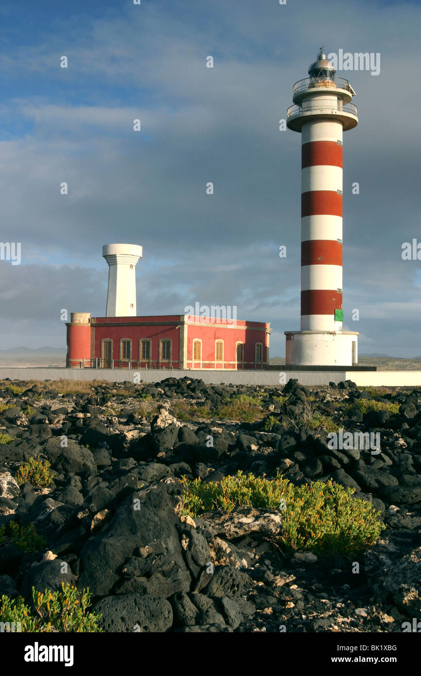 Lighthouse, Punta de la Ballena, Fuerteventura, Canary Islands Stock ...