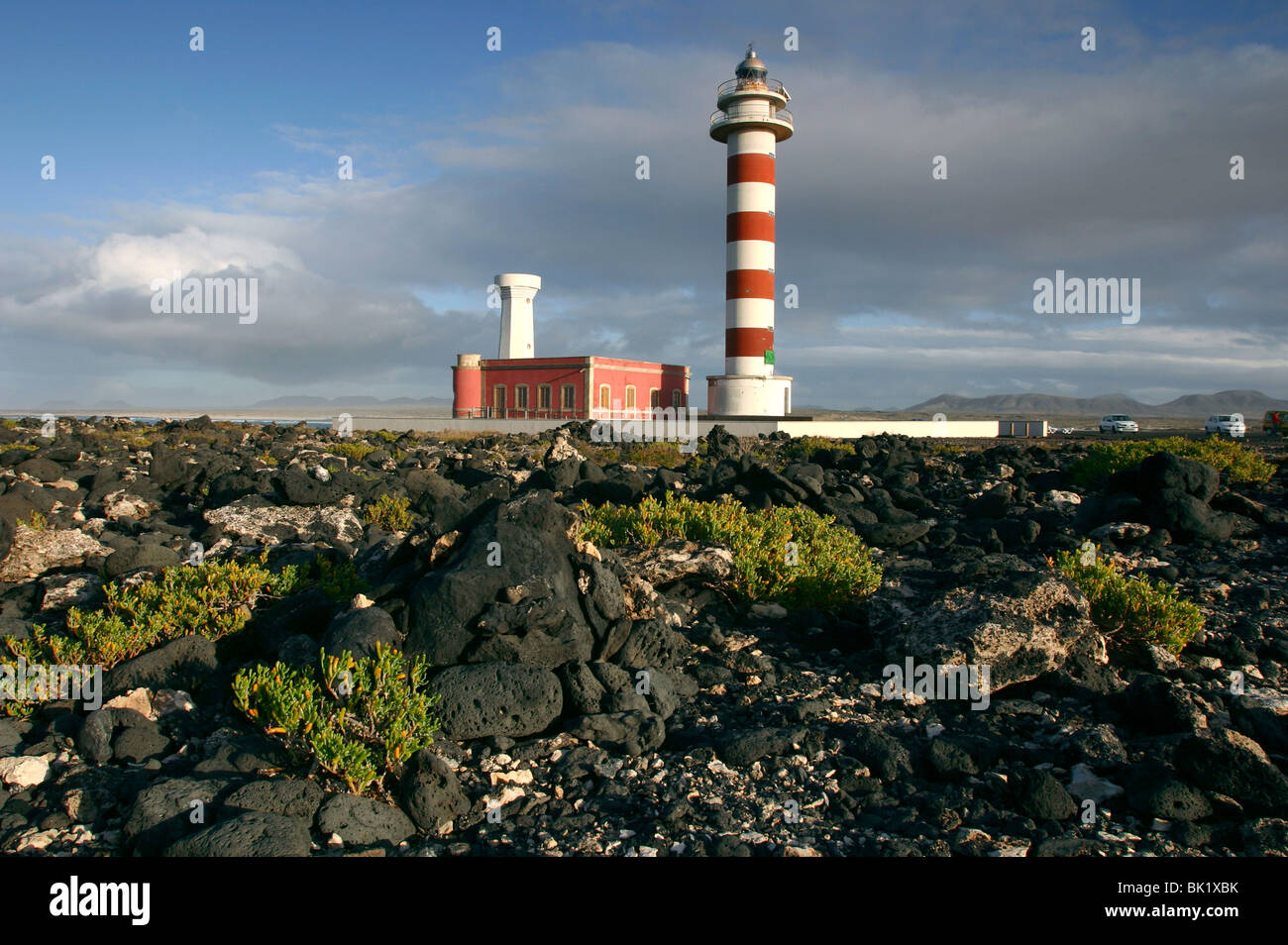 Lighthouse, Punta de la Ballena, Fuerteventura, Canary Islands Stock ...