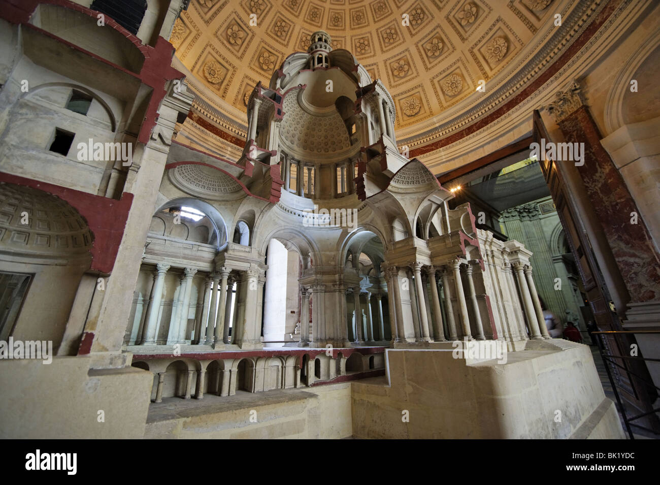 Paris Pantheon model in one of the halls of Pantheon Stock Photo - Alamy