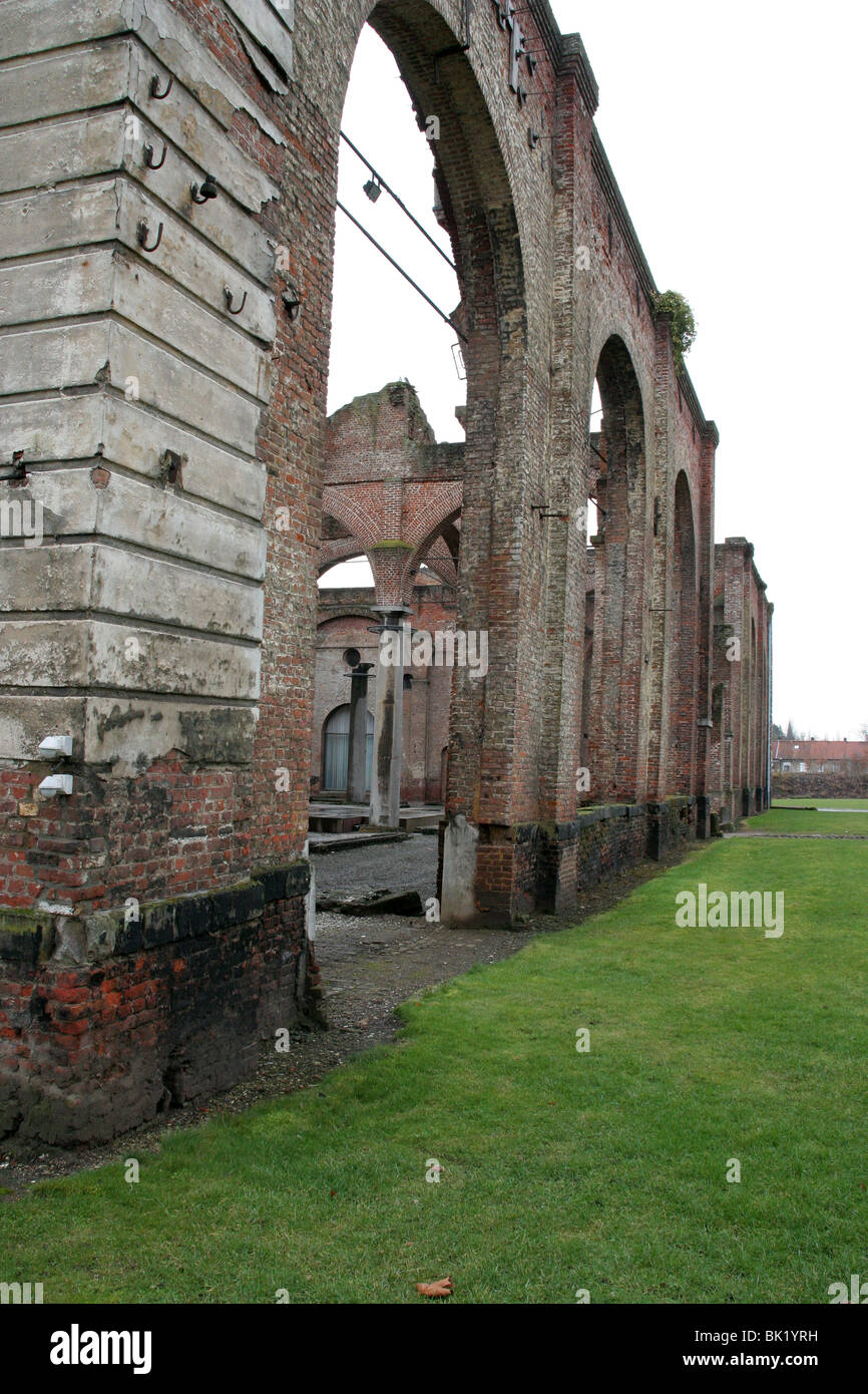 Grand Hornu, old coal mine in Mons Borinage, Belgium Stock Photo - Alamy