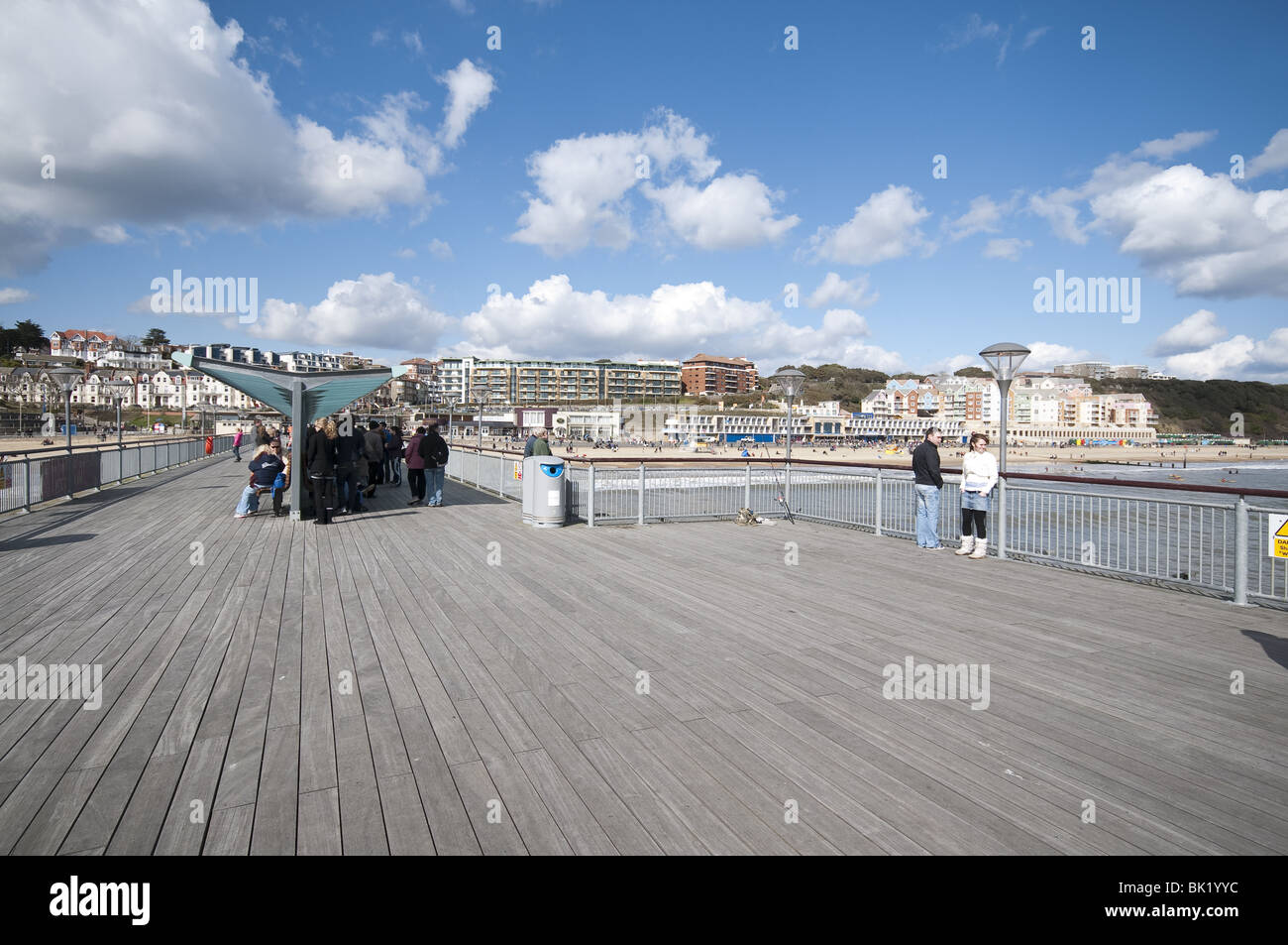 Boscombe Spa pier and seafront, near Bournemouth, Dorset, England, UK ...
