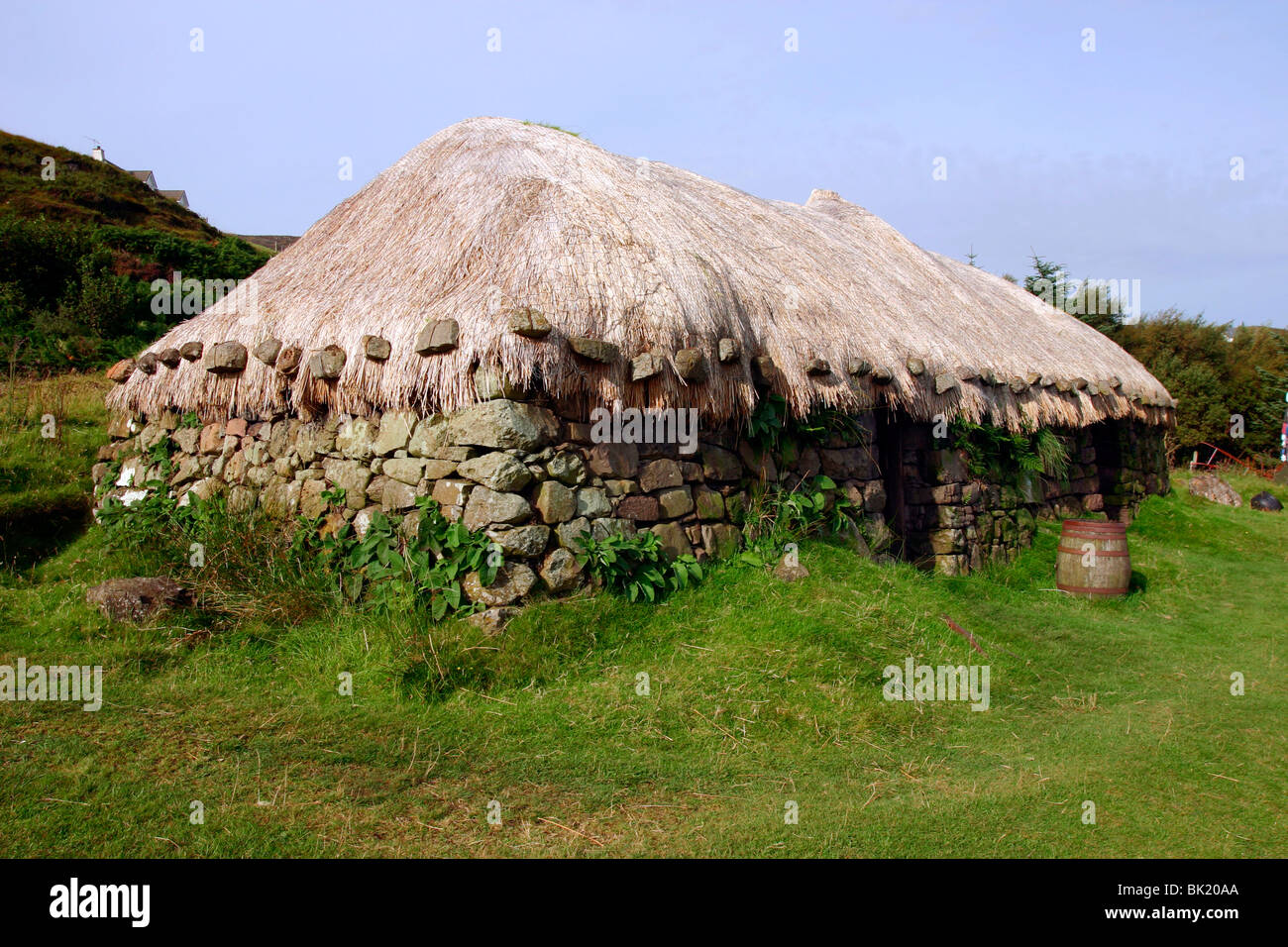 Black house, Colbost Folk Museum, Skye, Highland, Scotland Stock Photo ...