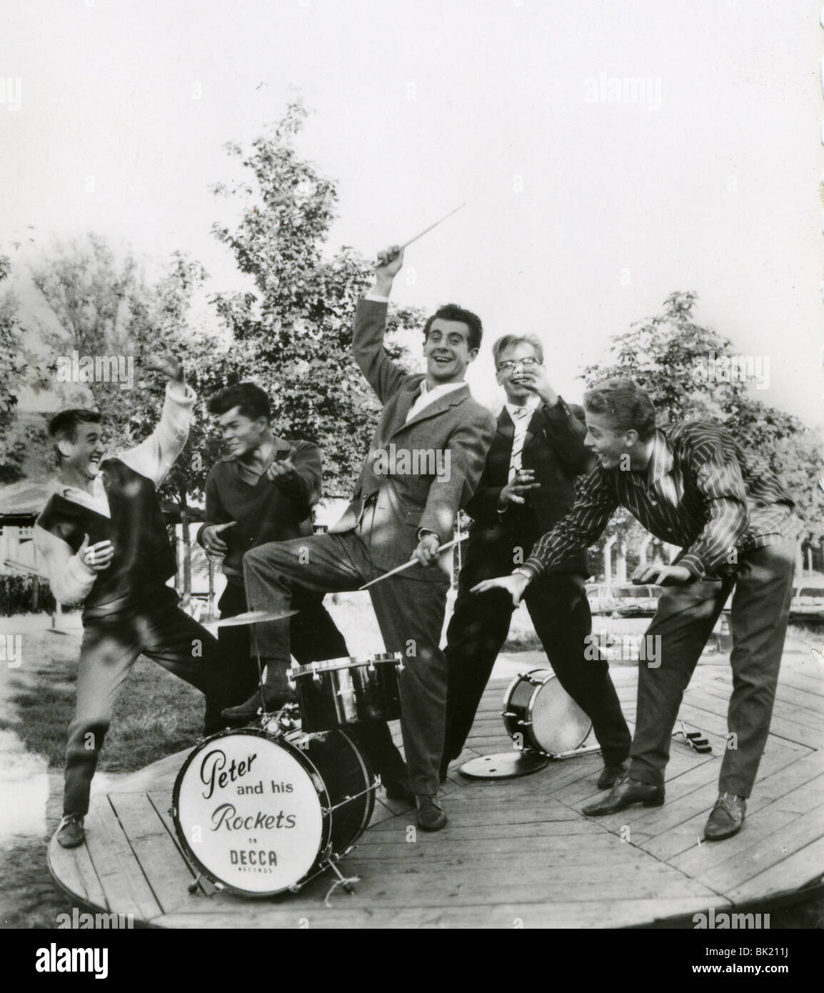 PETER AND HIS ROCKETS - UK pop group Stock Photo - Alamy