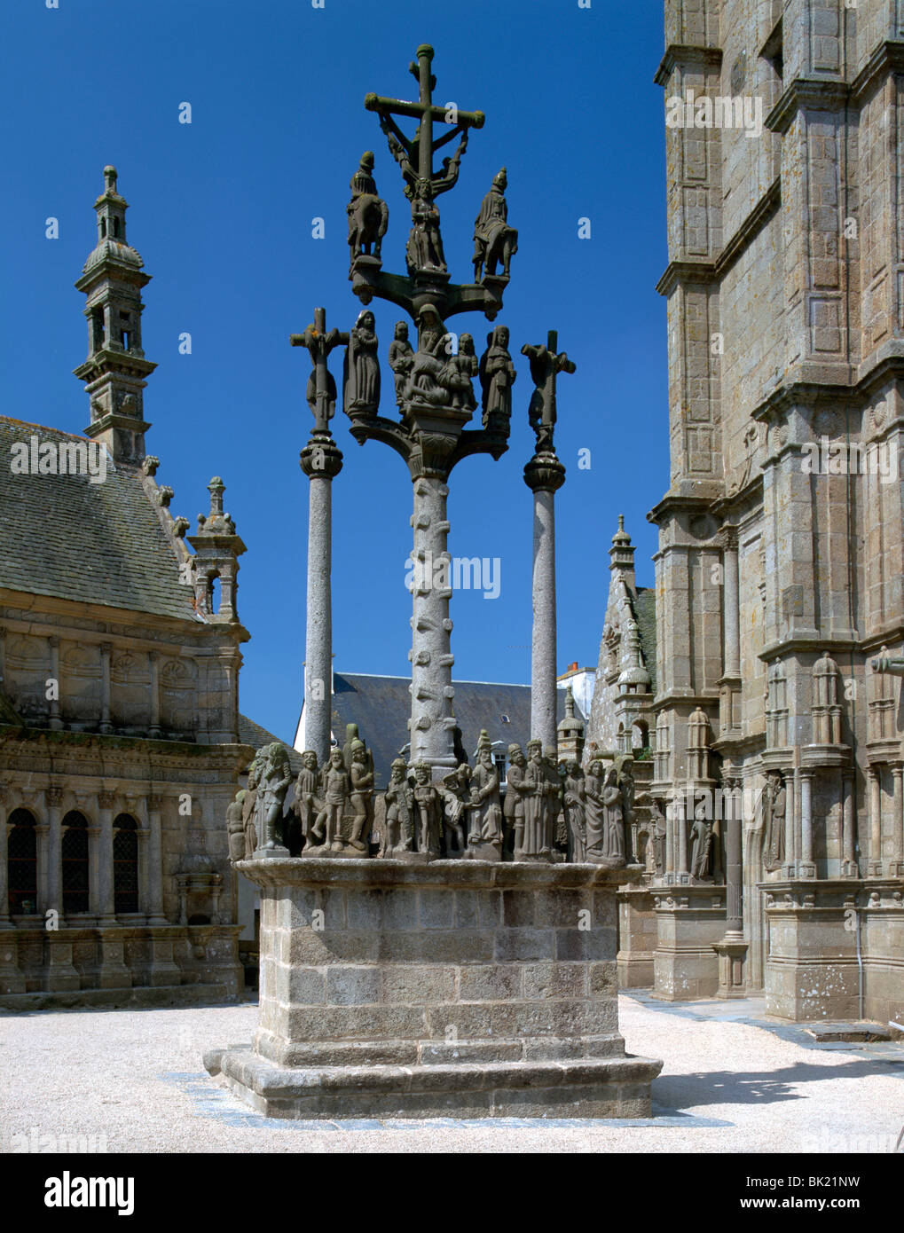 Calvary, St Thegonnec, Brittany, France Stock Photo - Alamy