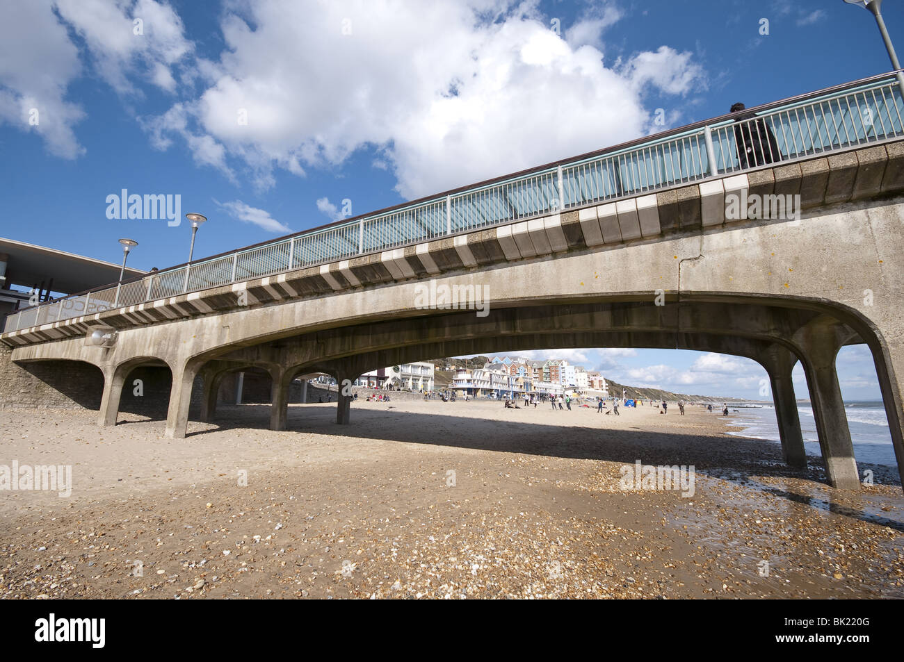 Boscombe Spa pier and seafront, near Bournemouth, Dorset, England, UK ...