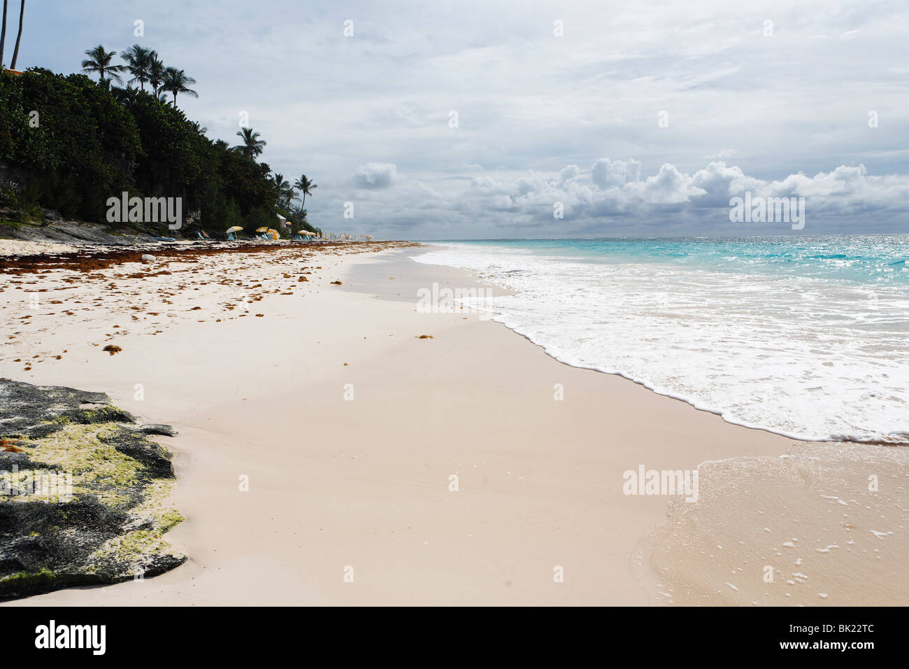 Tide on a Beach, Elbow Beach, Bermuda Stock Photo - Alamy