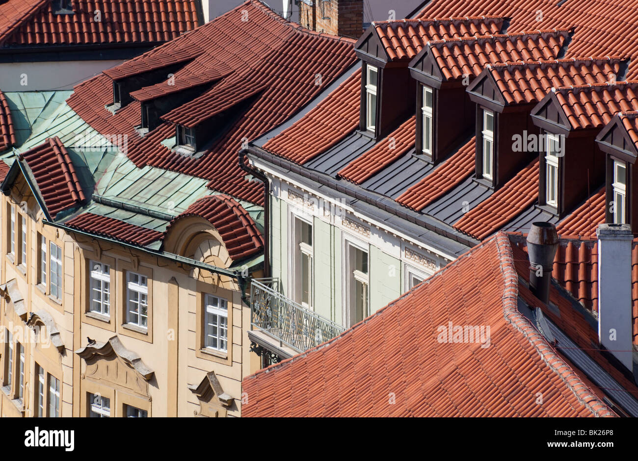 Prague praha rooftop hi-res stock photography and images - Alamy