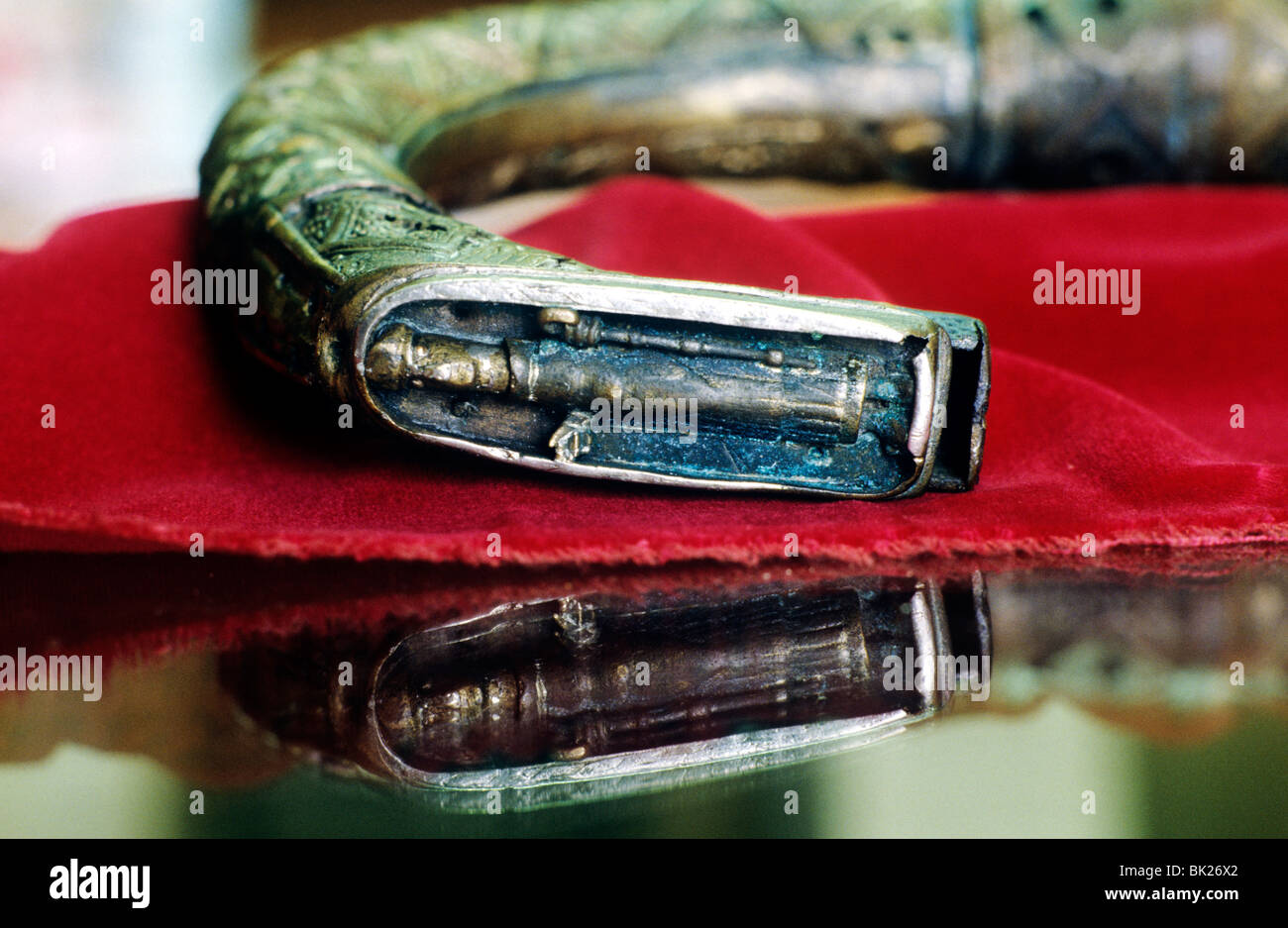 St. Mel's Crozier, Longford Cathedral, Ireland, detai Eire Irish saint ...