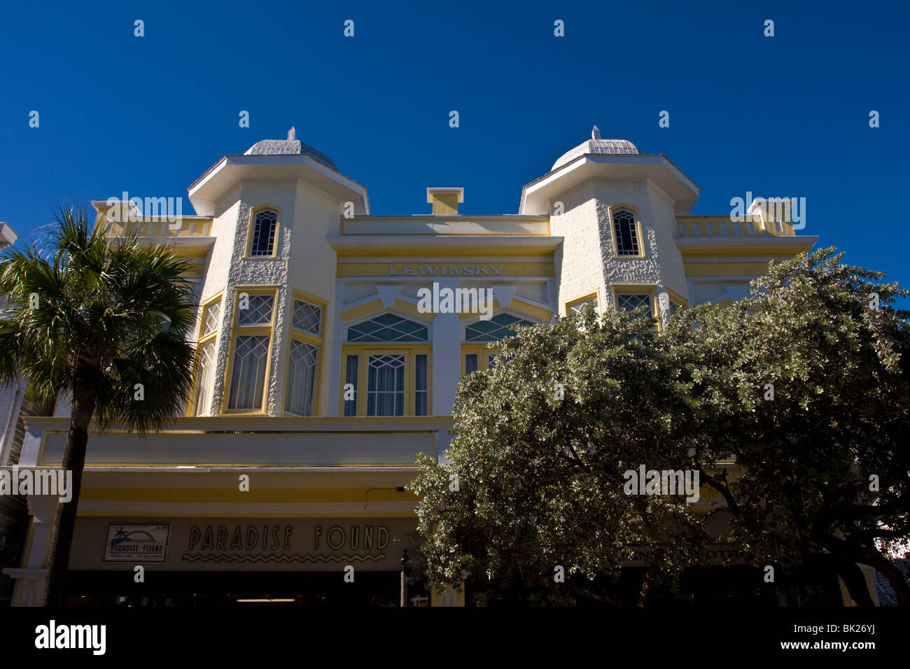 The Lewinsky building on Duval Street, Key West Old Town, Florida, USA ...