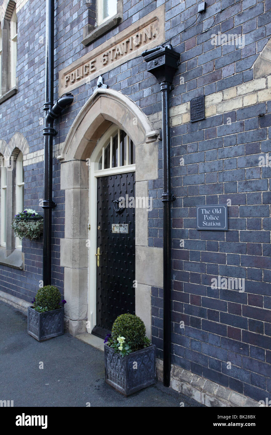 Main entrance to the old police station in Wilmore Street,Much Wenlock ...