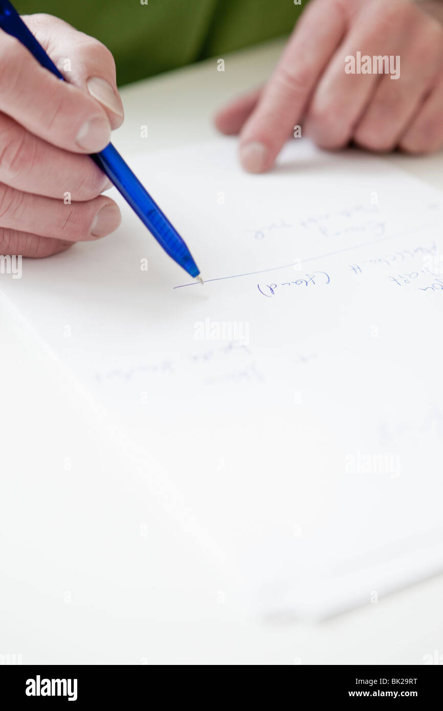 Writing a paper hi-res stock photography and images - Alamy
