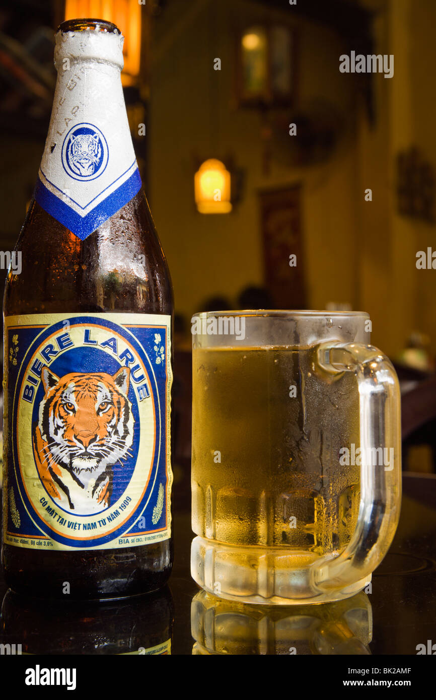 Icecold Biere Larue, probably the best beer in Vietnam Stock Photo - Alamy
