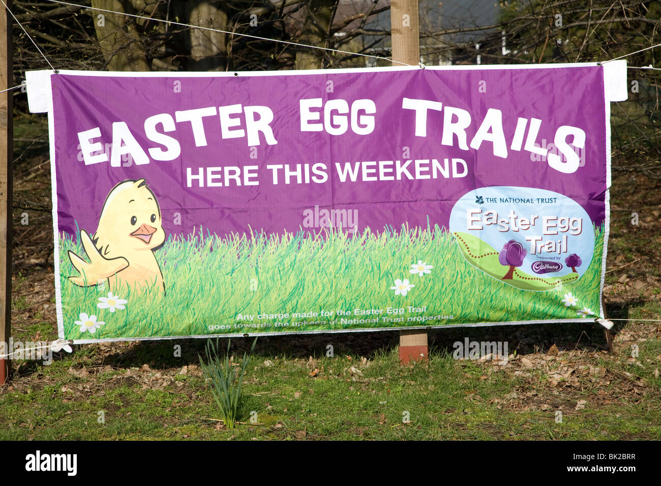 Easter Egg Trails poster Stock Photo - Alamy