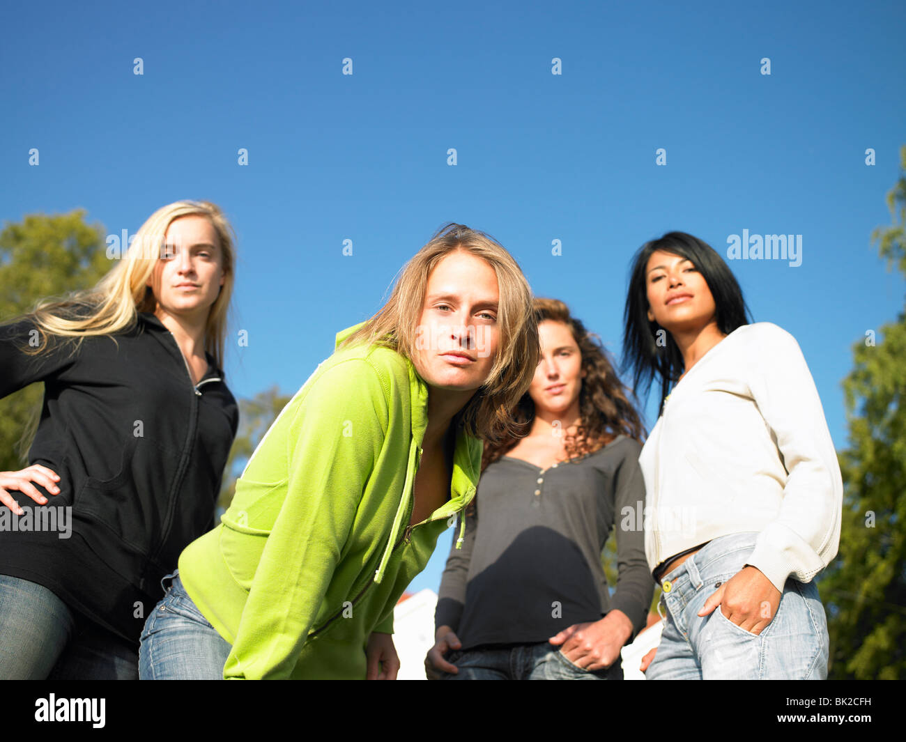 Woman young seriously view hi-res stock photography and images - Alamy