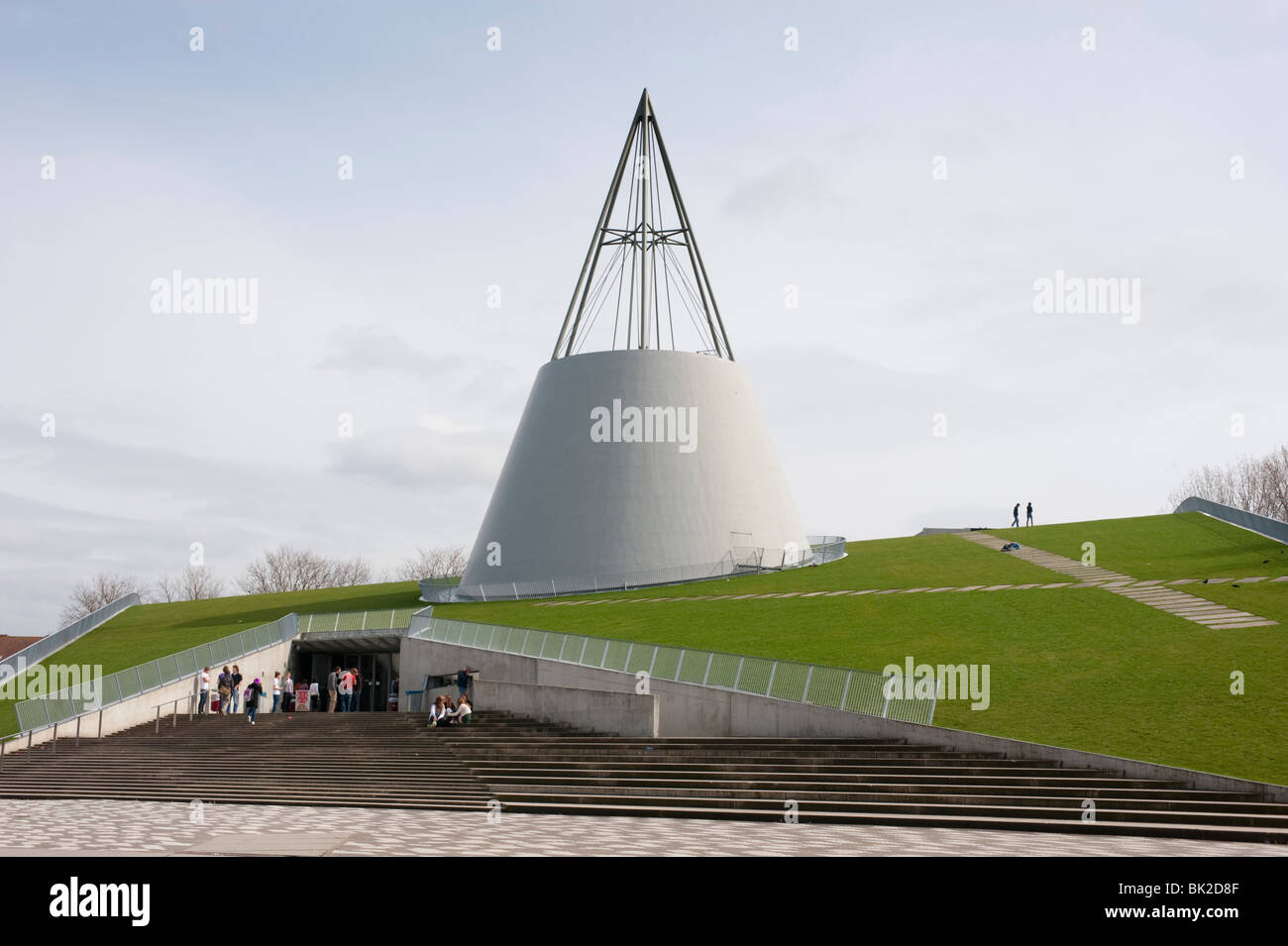 Modern architecture of Delft Technical University Library in Delft The ...