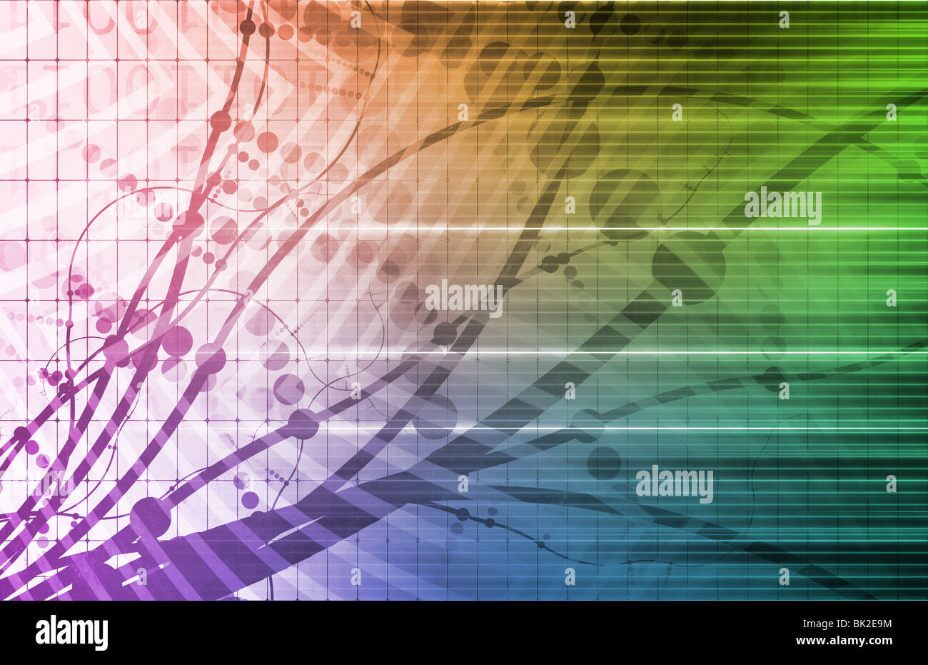 Futuristic Web Cyber Data Grid Color Background Stock Photo - Alamy