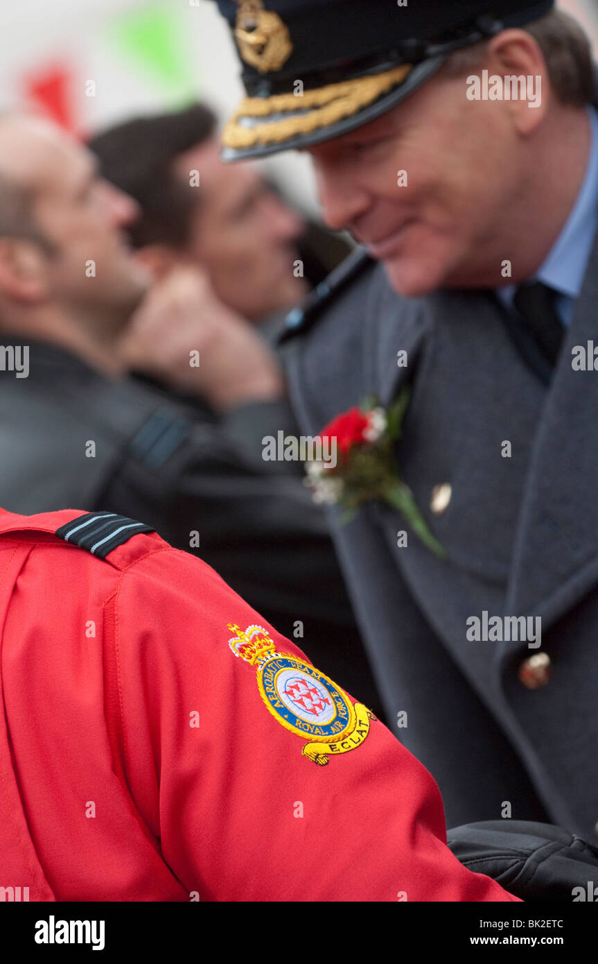 Pilots from the elite RAF Red Arrows aerobatic display team in ...