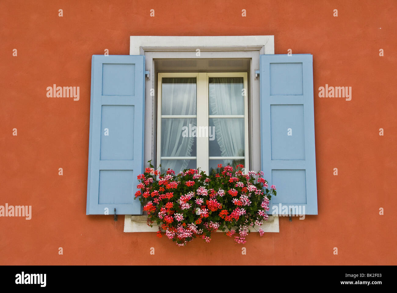 Old European Wooden Windows Stock Photo - Alamy