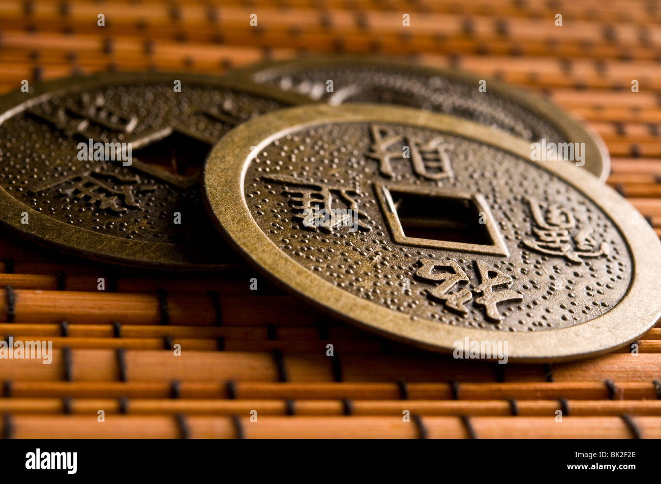 three ancient Chinese coins Stock Photo - Alamy