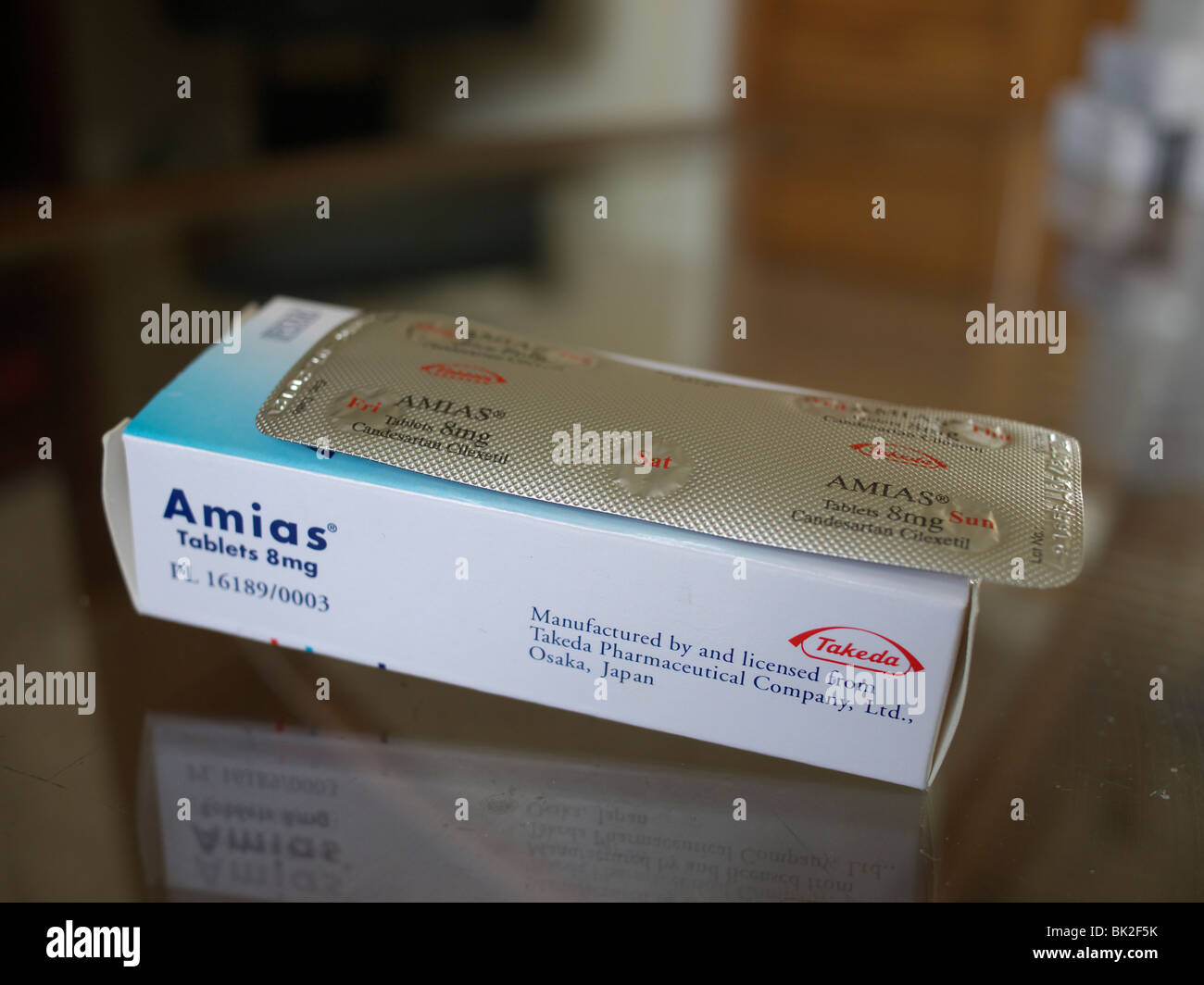 Amias Candesartan Cilexetil, Blood pressure tablets Stock Photo - Alamy