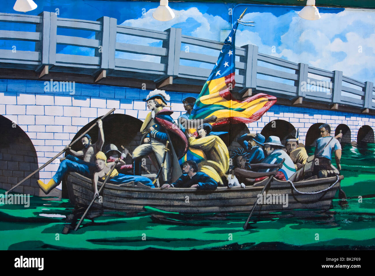 The Rick Worth mural Crossing The 7 Mile Bridge. Found on Simonton ...
