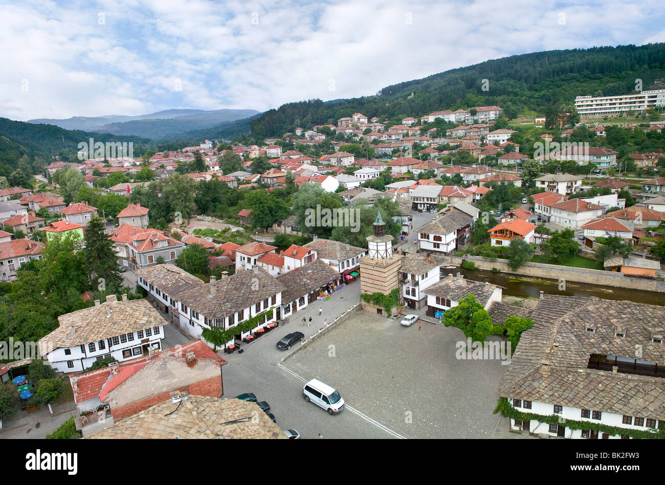 Aerial view of Tryavna Stock Photo - Alamy