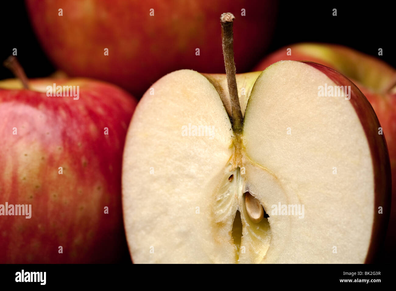 A cut apple Stock Photo - Alamy