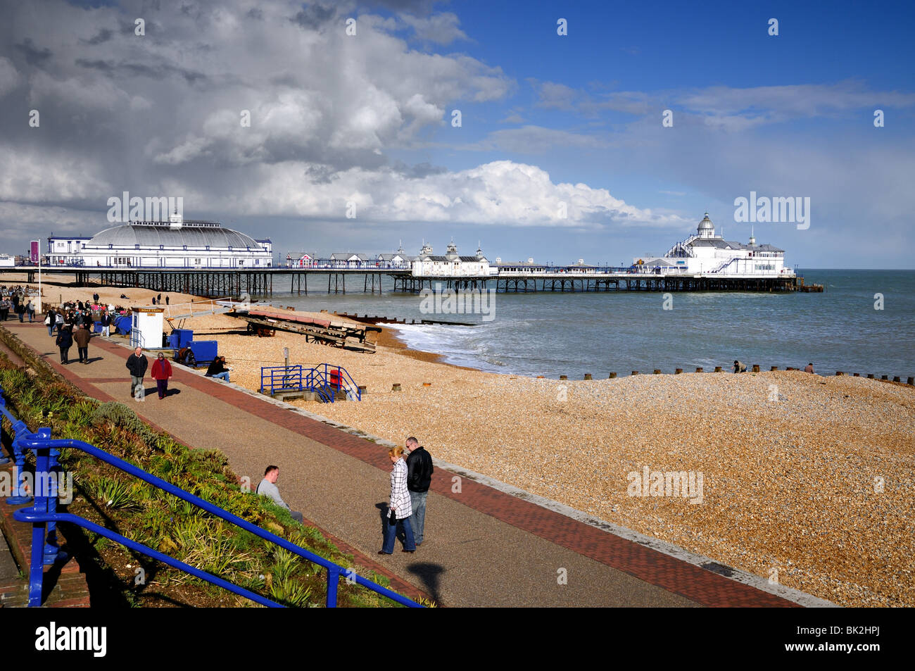 Eastbourne seafront and pier Stock Photo - Alamy