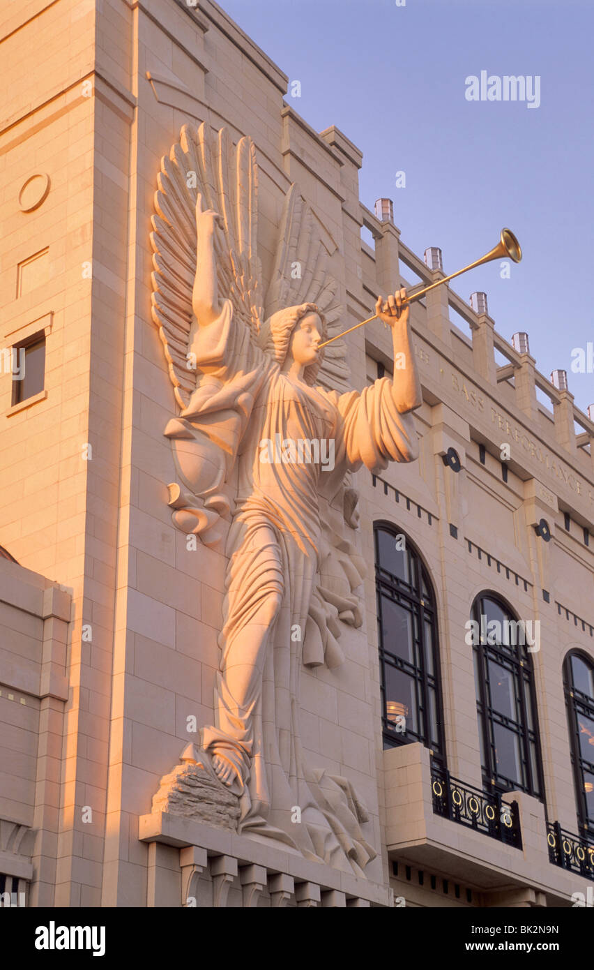 48-foot tall angel sculpted by Marton Varo at limestone Grand Facade of ...