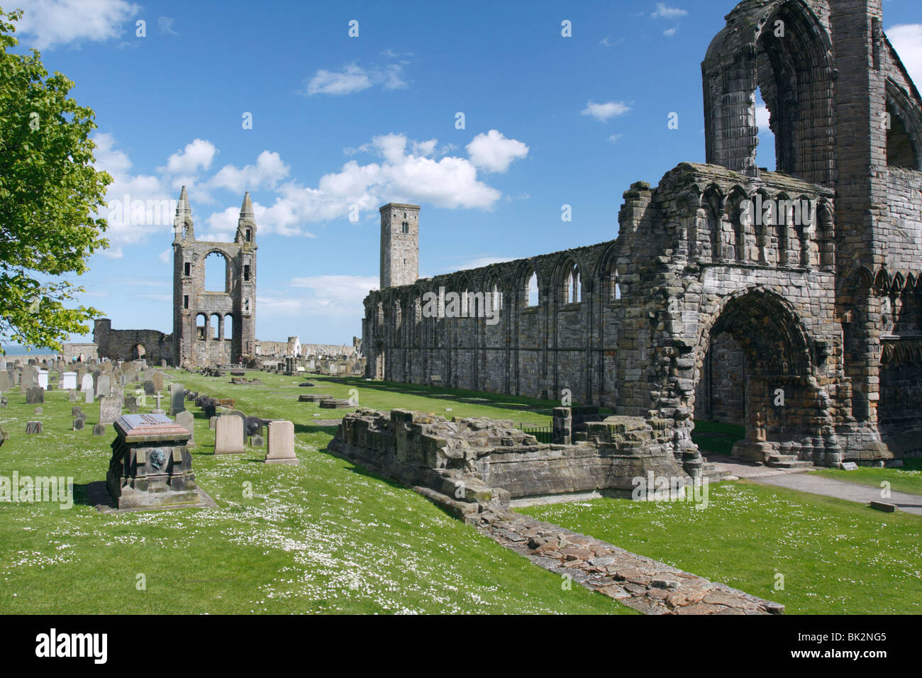 St Andrews Cathedral and St Rule's Tower, Fife, Scotland, 2009 Stock ...