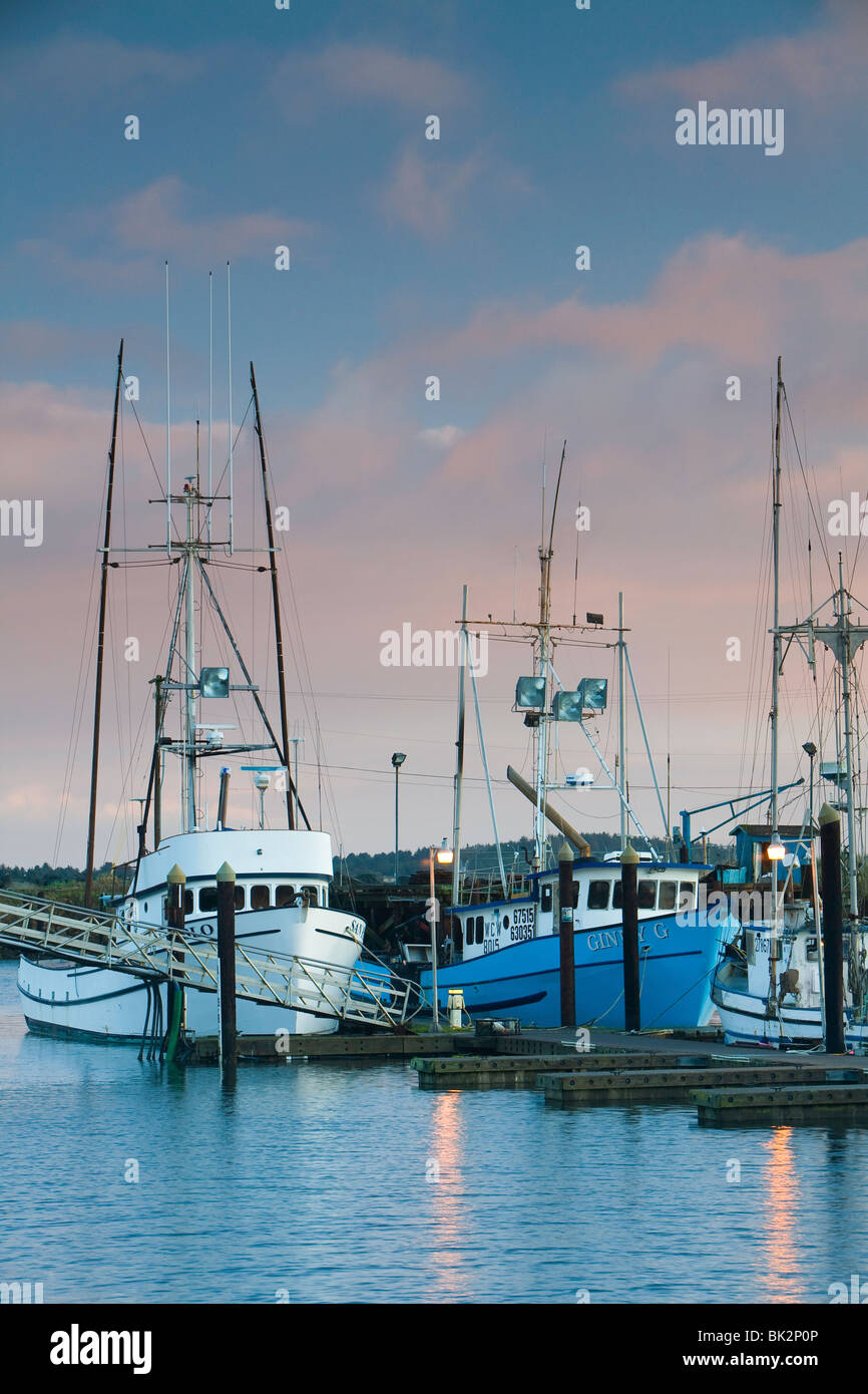 Charleston Harbor at sunrise, Oregon coast, Pacific Ocean, USA Stock ...