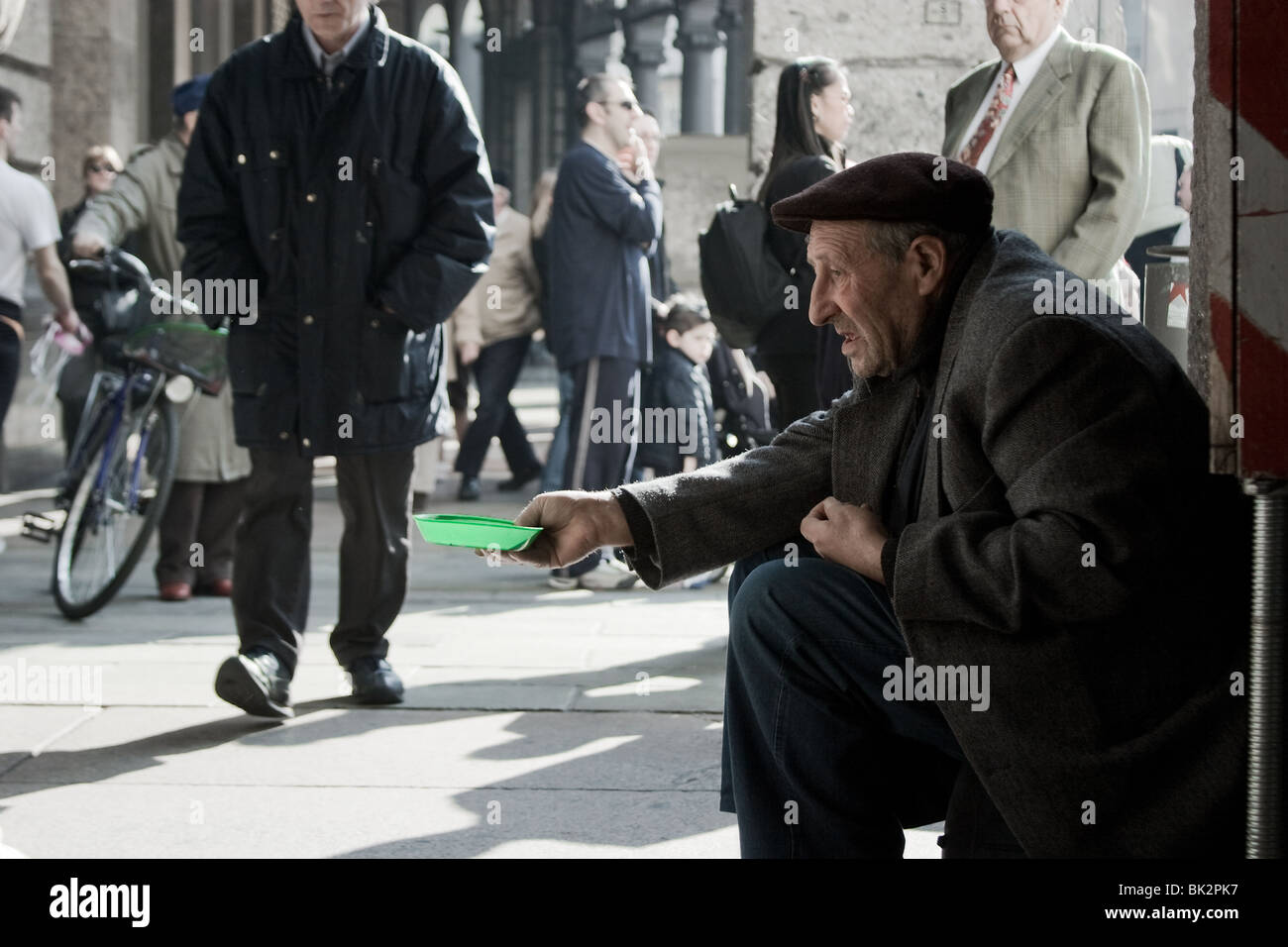 homeless poor poverty street solitude depression Stock Photo - Alamy