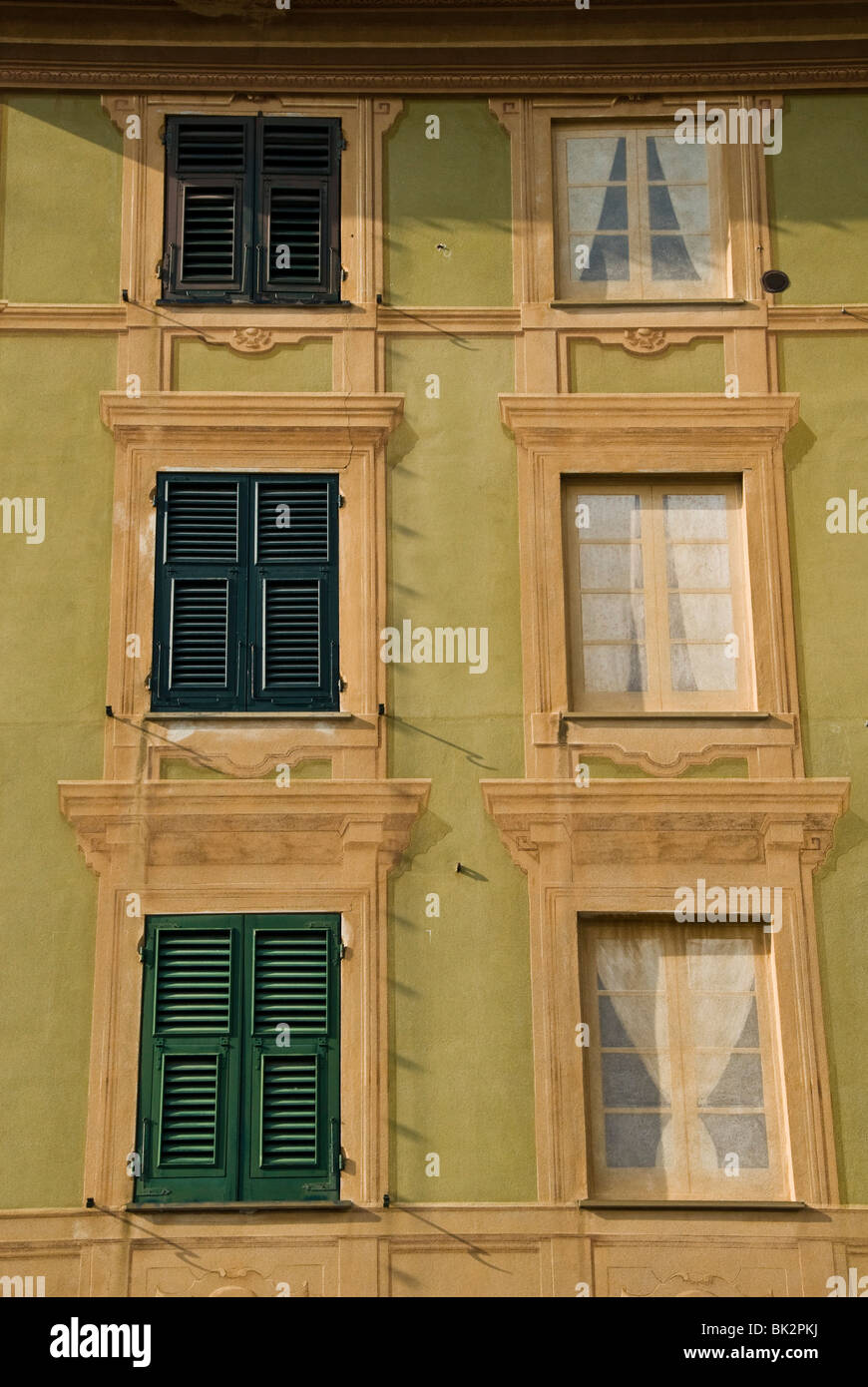 Old European Wooden Windows Stock Photo - Alamy
