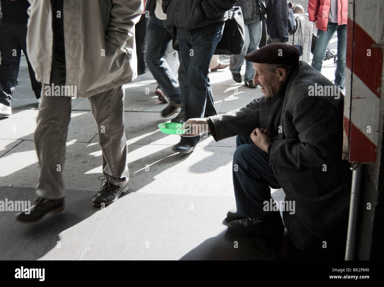 homeless poor poverty street solitude depression Stock Photo - Alamy