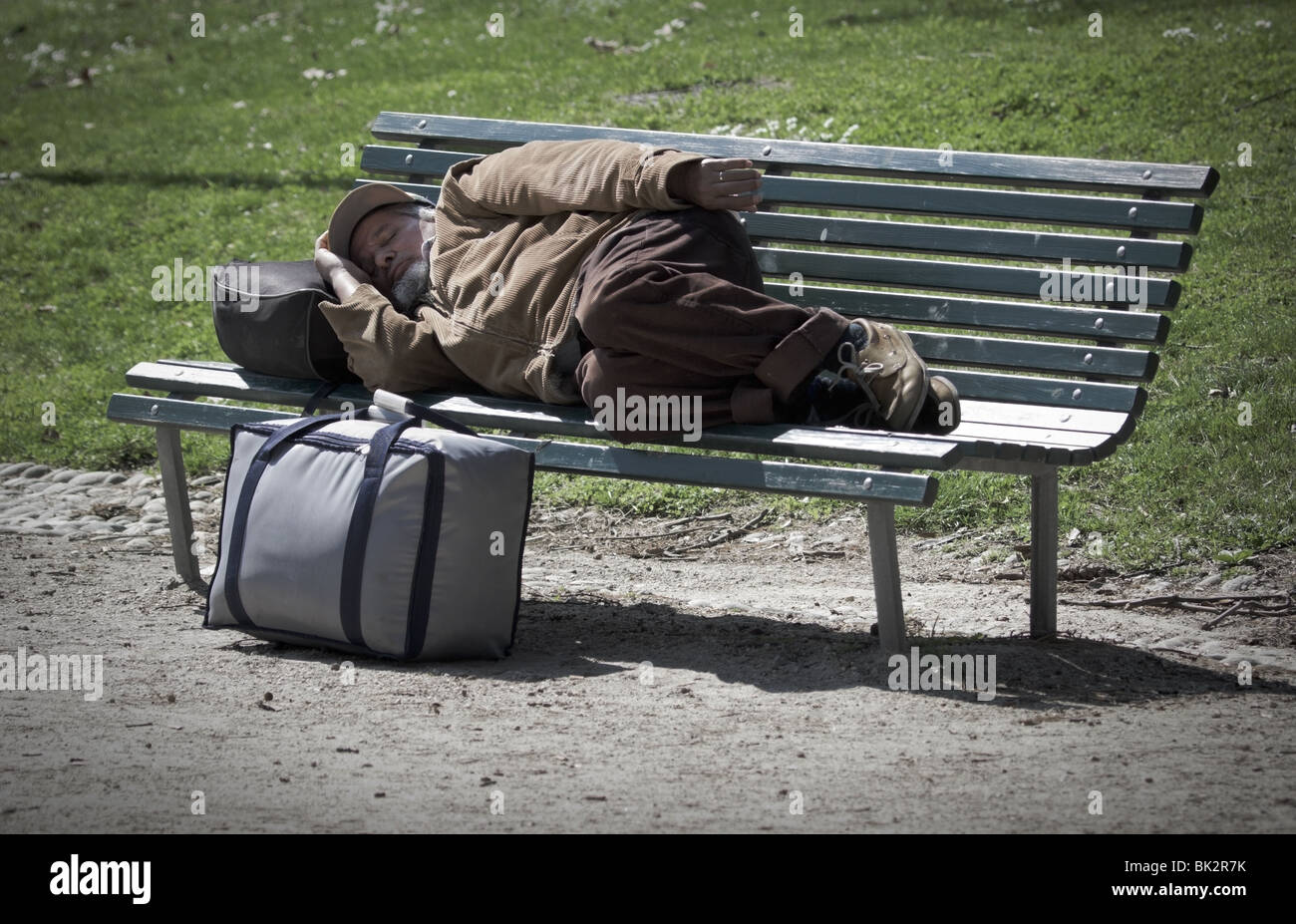 homeless poor poverty street solitude depression Stock Photo - Alamy